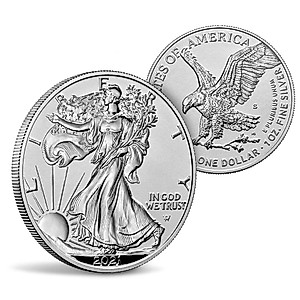 2021 Two-Coin Set Designer Edition American Eagle Silver Reverse Proof $1 Reverse Proof US Mint