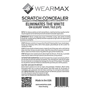 WearMax® Scratch Concealer for Luxury Vinyl Tile (LVT) Flooring - Scratch Repair Touch-up & Remover