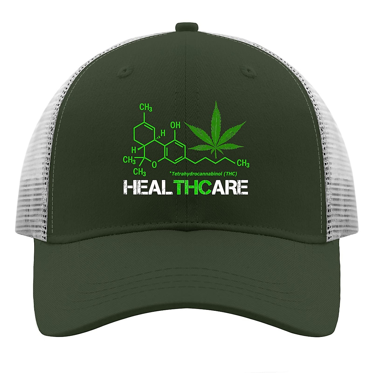 Weed Cannabis 420 Dad Hats THC Healthcare Baseball Caps, Vintage Dad Hat for Women