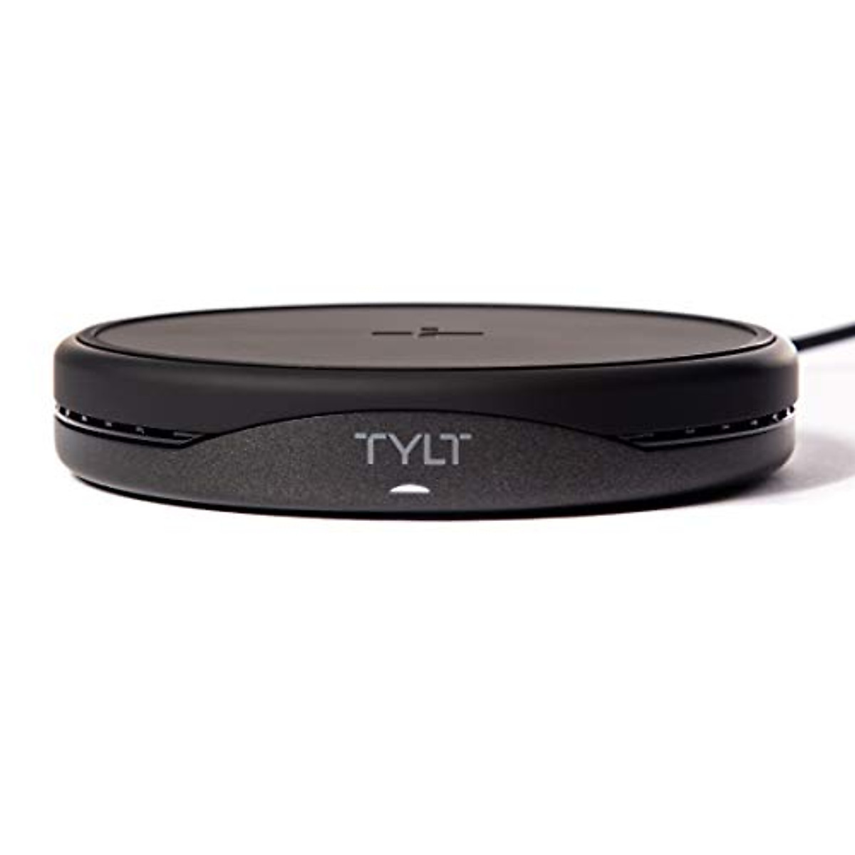 TYLT Crest | Convertible Wireless Charger | Qi Certified 10W Fast Charging Pad | Compatible with iPhone 13/13 Pro/13 Mini/13 Pro Max/12/11/SE 2020/XR/XS/8 & Samsung Galaxy S21/S20/S10/Note 10/9 | Blk