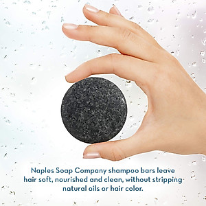 Naples Soap Company, 50-75 Use, Solid Shampoo Bar, Gentle, Eco-Friendly Haircare Helps Ensure Nourished and Healthy Hair, All Hair Types, Honey Almond, 1.75 oz.