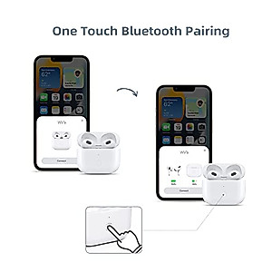 CIVPOWER Newest Charging Case Replacement Compatible with Air Pods 3rd Generation, Wireless Air Pods 3 Charger Case with Pairing Sync Button Without Earbuds, White