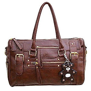 Women Retro Handbags and Purses PU Top-handle Shoulder Bag Totes Satchels