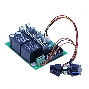 High-Power 40A Reversing DC 12V 24V 36V 48V Motor Governor Speed Controller Reversing Switch