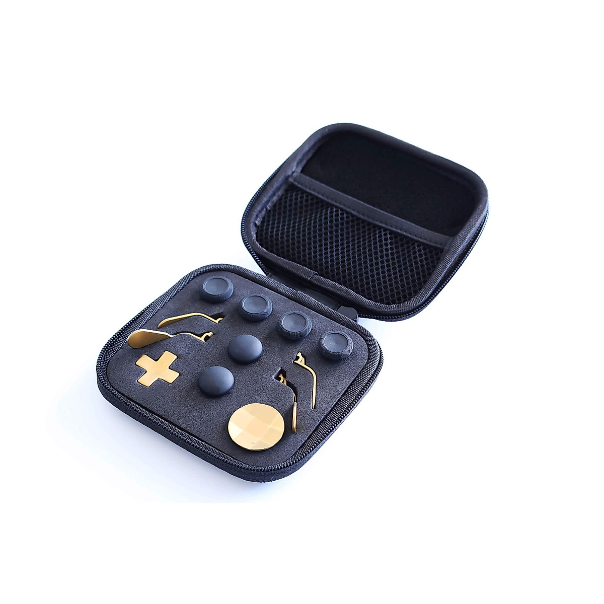 Snakebyte Elite Kit, For Xbox Elite Controller Series 1 Accessories, Xbox Gaming Accessories, XBOX One Elite Controller Accessory Kit, 6 different Metal Analog Sticks, 4 Paddles and 2 D-Pads, Xbox One, Gold