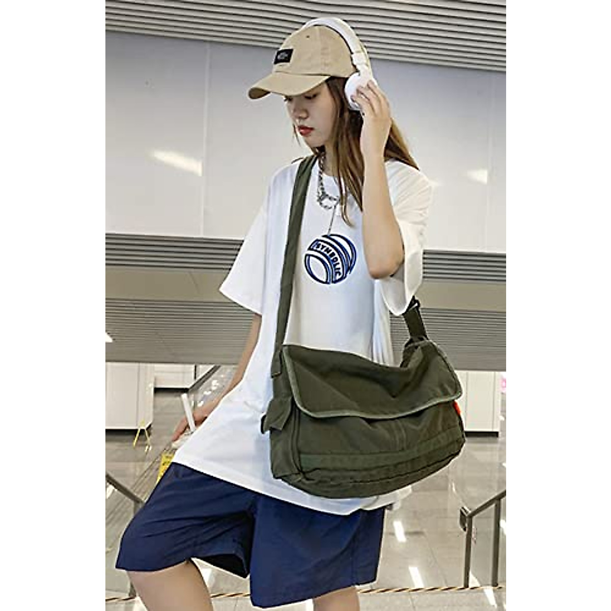 Hobo Bag for Women Canvas Tote Bag Messenger Bag Large Shoulder Bag Cute Crossbody Bag Satchels Bag Handbag College Bag 2023