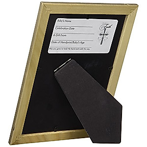 The Grandparent Gift Frame Wall Decor, Baptized Footprint