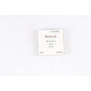 stonylab Quantitative Filter Paper, 100 Pack Slow Flow Rate Cellulose Filter Paper Circles with 10 Micron Particle Retention, 94 mm Diameter