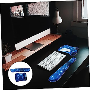 Ciieeo 1 Set Mouse pad Wristband Memory Gaming Pad Laptop Wrist Rest Keyboard Wrist Rest pad Non- Pad Mouse for Laptop Mouse Pad with Wrist Support Human Body Suite Silica Gel