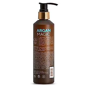 ARGAN MAGIC Defining Curl Cream - Enhances Waves and Curls While Adding Definition | Conditions, Detangles, and Reduces Frizz | Paraben Free (8.5 Ounce / 250 Milliliter)