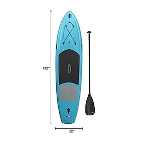 Lifetime Amped Hardshell Paddleboard with Paddle, 11', Glacier Blue