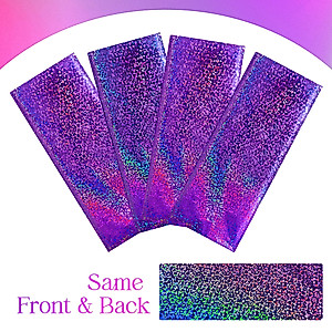 Blue & Purple Holographic Laser Tablecloth 40" x 108" Iridescence Frozen Mermaid Birthday Party Table Cloth Plastic Foil Table Cover For Under The Sea Ocean Winter Wedding Anniversary Party Supplies