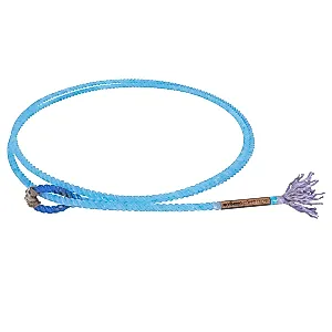 RATTLER ROPES Racer Calf Piggin String, Blue Eye 1/4-inch, Blue, Medium Hard
