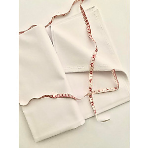 MAROBEE Woven Cotton Iron On Fusible Interfacing for Sewing Projects - 44 Inch x 2 Yards - Soft Feel (SF) Medium Weight Interfacing for Plackets Yokes Blouses & Embroidery