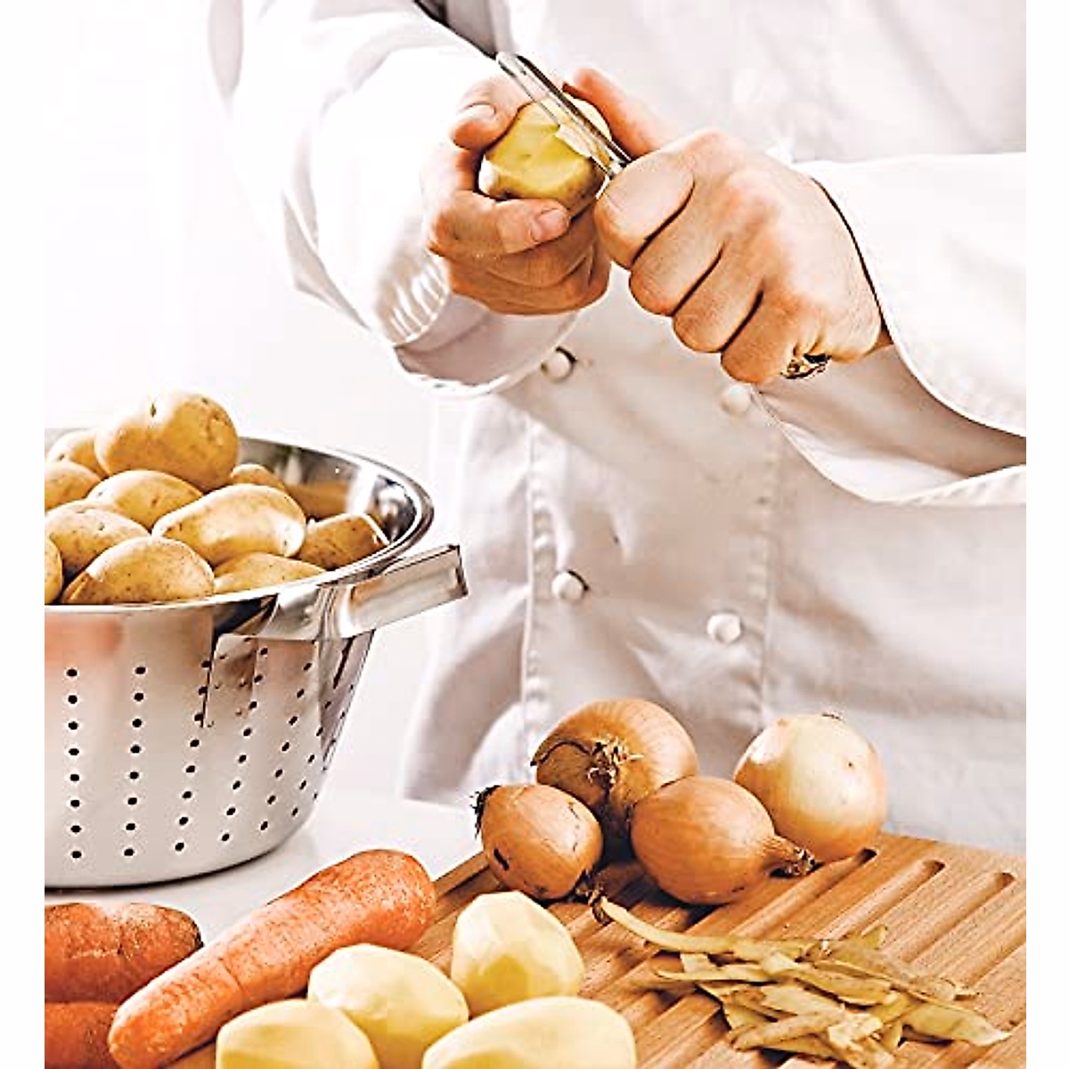 Linden Sweden Original Jonas Vegetable Peelers for Kitchen | Made In Sweden | Carrot Peeler with Ergonomic Handle for Safety and Control | Dishwasher Safe Potato Peelers | Stainless Steel Construction