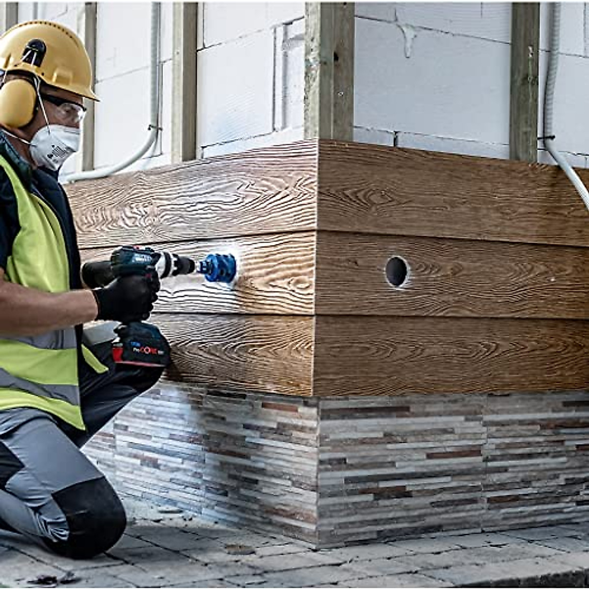 Bosch Professional 14x Expert Tough Material Hole Saw Set (Ø 20-76 mm, Accessories Rotary Impact Drill)