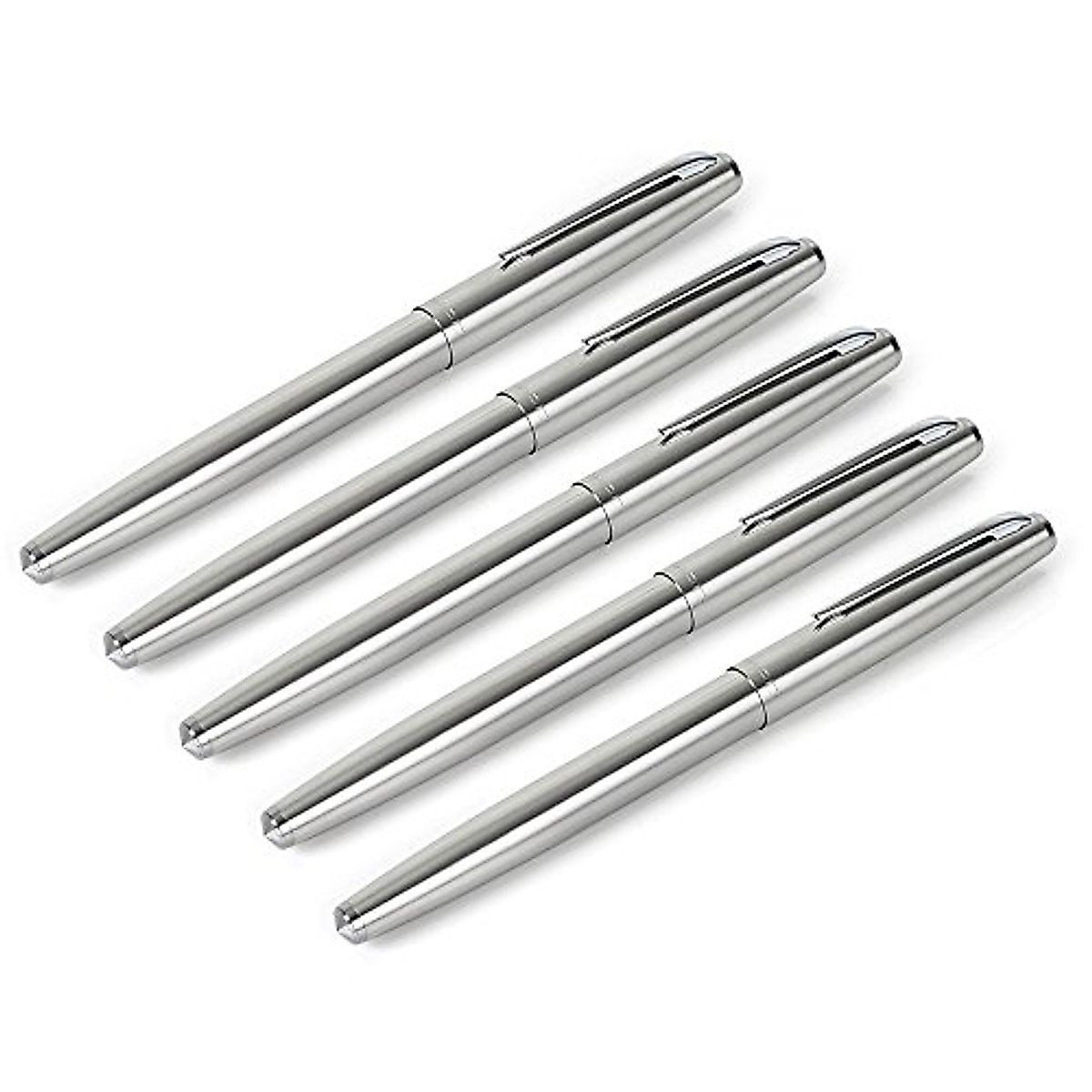 5pcs JINHAO 911 Stainless Steel EF Nib Classic Fountain Pens Set Of 5