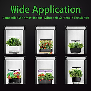 Wishrun Grow Tent for Aerogarden Hydroponics Growing System, 19.7/''x13.9/''x21.3/'' Small Most Indoor Hydroponic Equipment, High Reflective Mylar Mini Tent, Prevent Pets from Eating Plants, Black