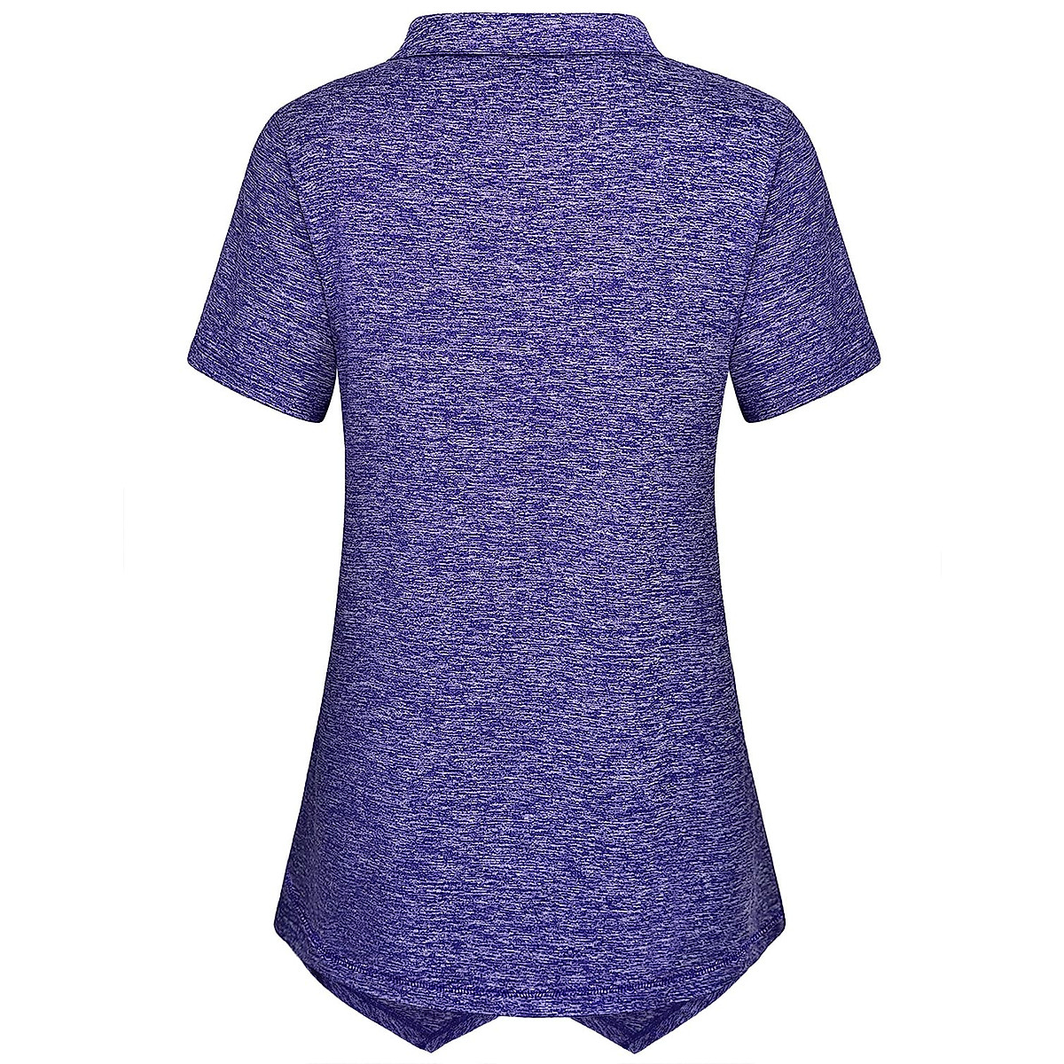 MISS FORTUNE Women's Workout Tops Golf Polo Short Sleeve V Neck Shirts Lightweight Moisture Wicking Athletic Tennis Work Top