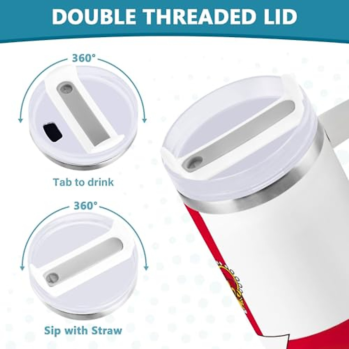 ODAWA 40oz Northern Ireland Flag Vacuum Insulated Tumbler with Lid and Straw Fall Insulated Tumbler