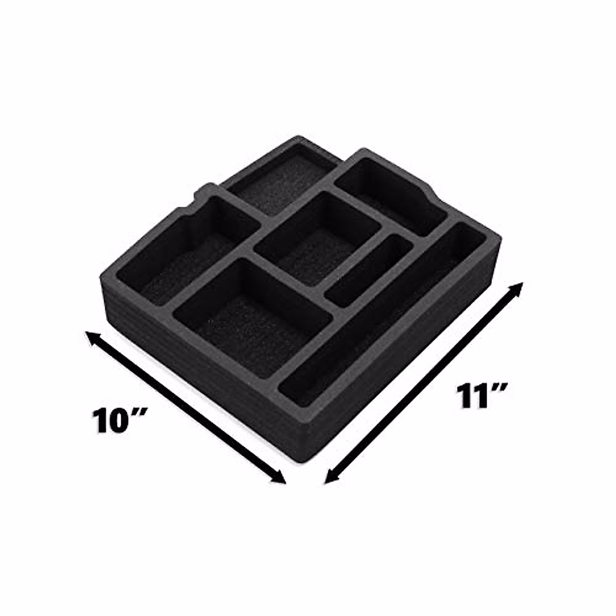 Red Hound Auto Center Console Organizer System Vehicle Insert Compatible with Dodge Ram 1500 2500 3500 2013 2014 2015 2016 2017 2018 Black Anti-Rattle Only FITS FOLD Down Console Seat