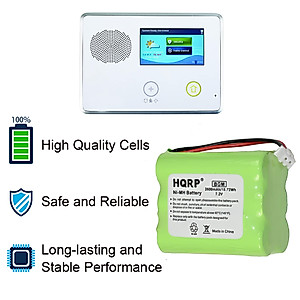 HQRP Backup Battery Compatible with 2gig BATT1X BATT2X BATT1 GC2 2GIG-CNTRL2 2GIG-CP2 GCKIT311 Go Control Panel Security System Alarm 6MR2600AAY4Z 10-000009-001 10-000013-001 Linear PERS-4200