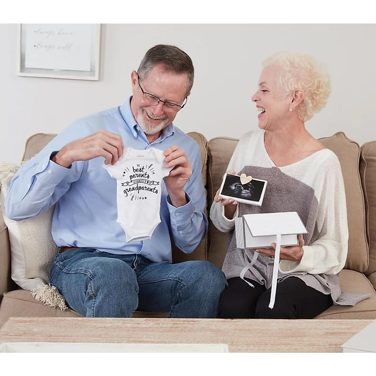 Pregnancy Announcement for Grandparents to be Gift | Promoted to Grandma baby bodysuit | Baby Coming Soon Reveal Idea