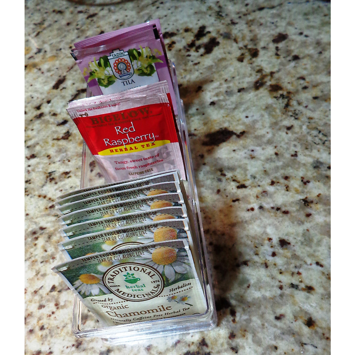 Organizer and Storage With Lid For Makeup, Toiletries, Jewelry, Tea Bags, Crafts and Scrapbook Supplies