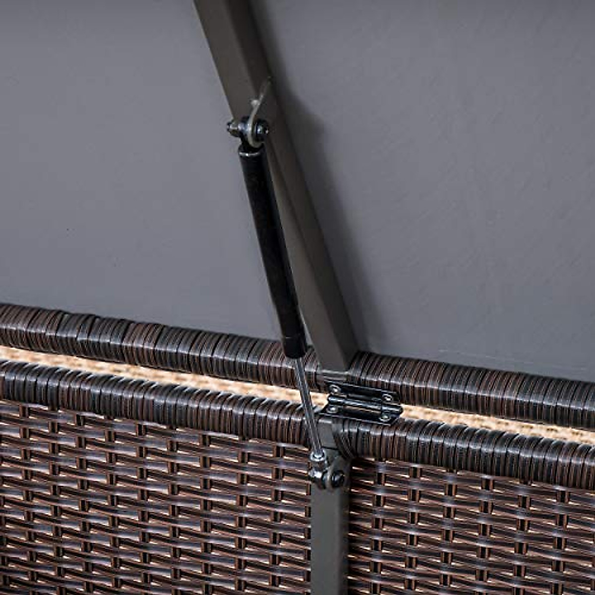 Christopher Knight Home Santa Rosa Outdoor Wicker Coffee Table with Storage, Multibrown