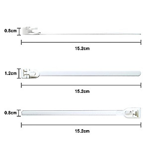 [50 Pieces] Reusable Cable Ties, Canwn Nylon Heavy Duty Zip Ties Mini Flexible Cable Tidies Slipknot Straps(White)