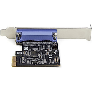 StarTech.com 1-Port Parallel PCIe Card - PCI Express DB25 LPT Printer Card