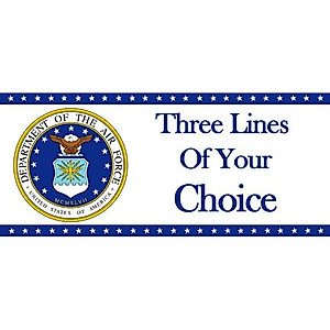 AIR FORCE PERSONALIZED CLASSIC BANNER (18" x 40")