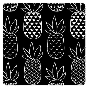 BapronBaby Pineapple Monochrome Bapron - Soft Waterproof Stain Resistant Bib - Machine Washable - 6m - 5yr - (Sz Baby/Toddler 6m-3T)