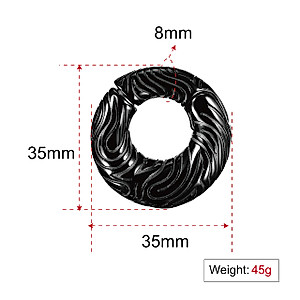 PUNKYOUTH 0g(8mm) Stainless Steel Ear Hanger Weight for Stretching Ear Lobe Women Men Dangle Plugs Tunnels Body Piercing Jewelry Kit