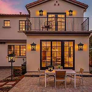 Tryme Solar Lights Garden Stakes Decorative Candles Flickering Flame Lanterns Waterproof Outdoor Lighting Yard Decor for Patio Lawn Pathway Wall Backyard