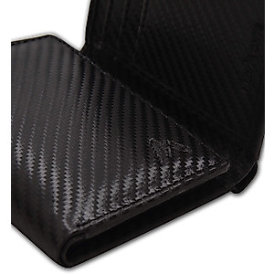 NeoMonte Handcrafted RFID Leather Wallet For Men, Sleek Trifold Front Pocket Wallet with 2 ID & 9 Cards Slots