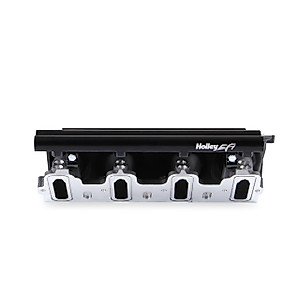 Holley 300-603BK: Base Intake Manifold & Fuel Rails, Ls1 Lo-Ram, Black