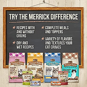 Merrick Purrfect Bistro Bon Appetits Grain Free Wet Cat Food Chicken Recipe Morsels in Gravy, 3 Ounce (Pack of 24)