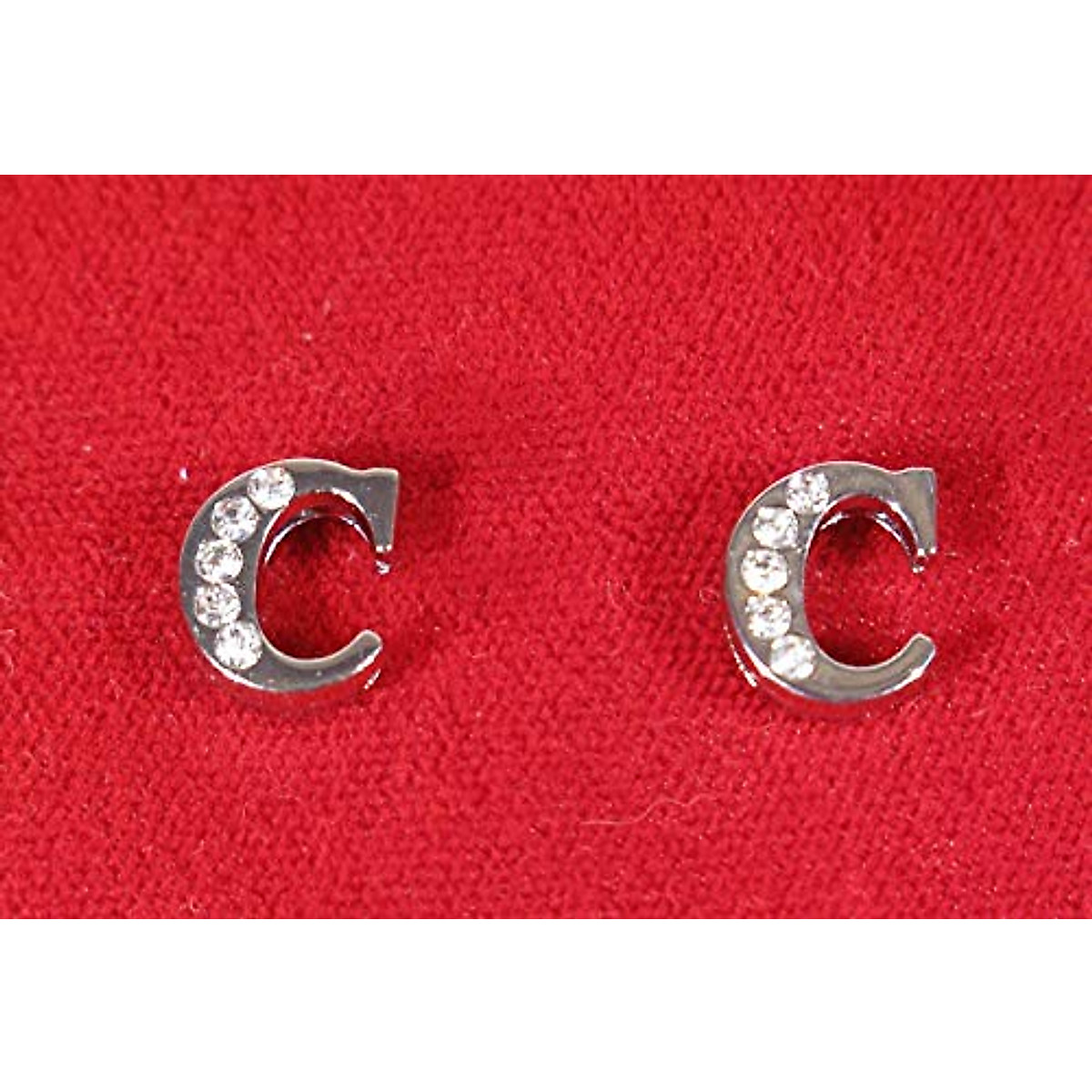 10pc "letter C" 8mm slide charms in antique style silver (BC1375-C) Jewelry Making Supply Pendant Keychains Bracelet DIY