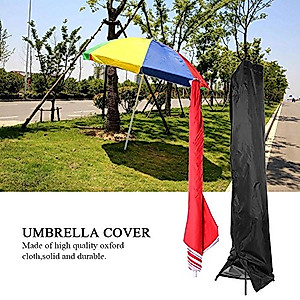 TOPINCN Outdoor Umbrella Cover Waterproof Dustproof Oxford Cloth Parasol Cover for Table Chair Garden Patio Furniture Protection(50 * 70 * 40CM)