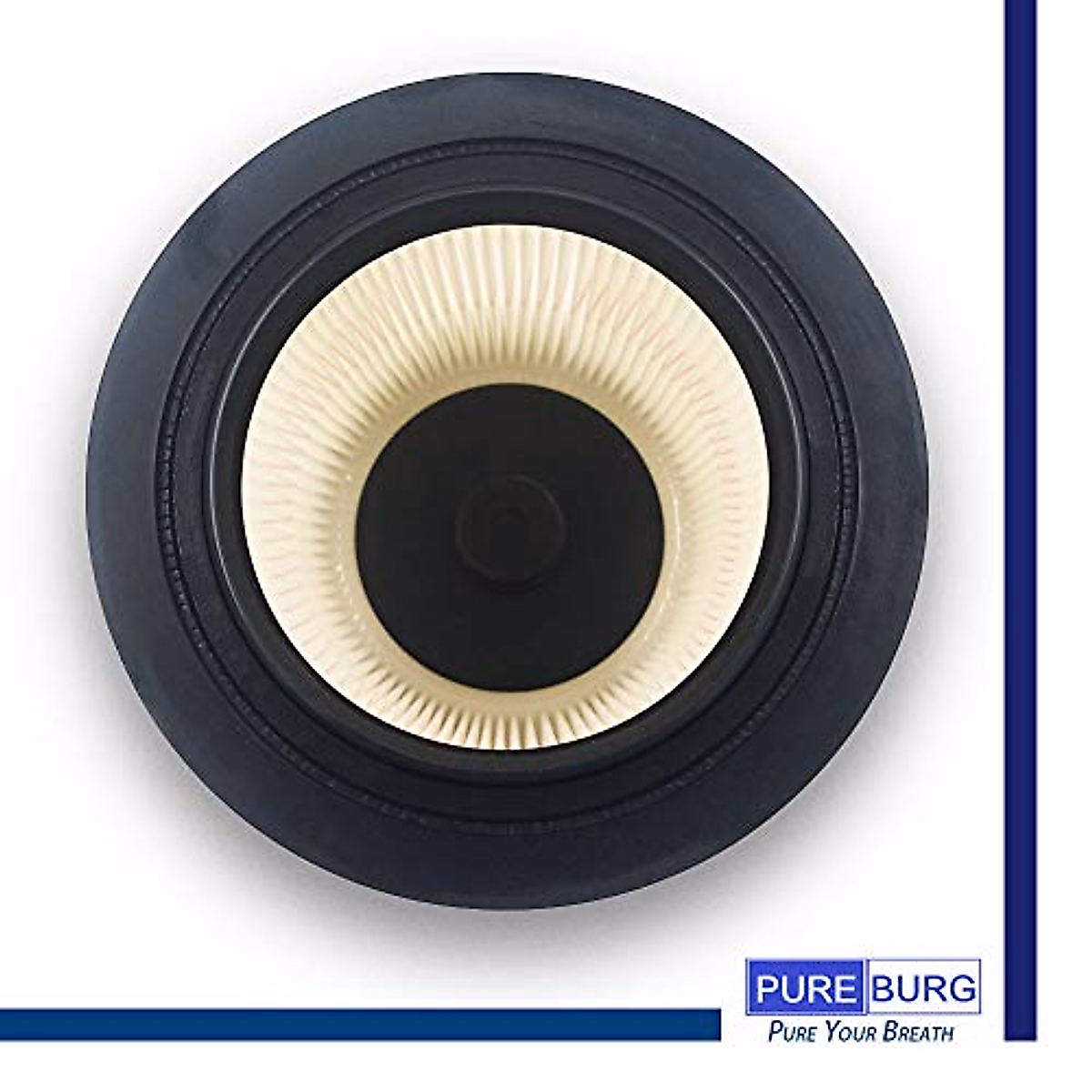 PUREBURG 17816 Replacement Red-Stripe Filter Compatible with Craftsman 5/6/8/12/16/32 Gallon Large Wet Dry Shop Vacs Replace Part# 9-17816/17816, 1-Pack