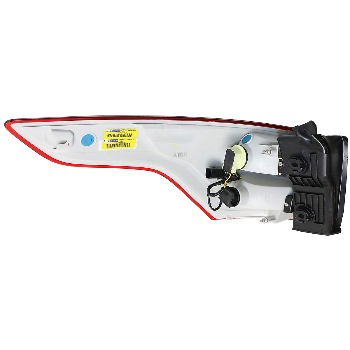 Evan Fischer Passenger Side, Outer Tail Light Compatible with 2013-2016 Ford Escape - FO2801229C