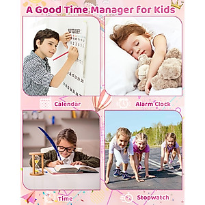 BESTOONE Kids Smart Phone Toys for 3 4 5 6 Year Old Girls, Toddler Touchscreen Phone with Dual Camera, Educational Games, MP3 Music Player, and 32GB SD Card, Christmas Birthday Gifts for Kids Ages 3-8