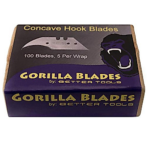 YuanKanJu H-023231, 2 Notch German Made Concave Hook Blade 100 per Listing