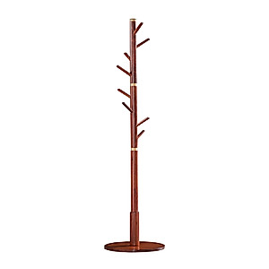 Frestanding Coat Rack with 8 Hooks for Coats and Bags - Sturdy and Easy to Assemble Coat Tree for Entryway, Hallway, Bedroom, and Office