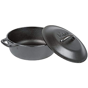 Lodge 8in Cast Iron Serving Pot Pre-Seasoned 2-Quart