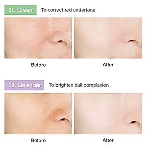 THESAEM Saemmul Airy Cotton Makeup Base 02 Lavender - Tone Correcting Purple Makeup Enhancing Base for Skin Smoothening, Hydrating Skin Radiance Corrector for Dull Skin 30ml