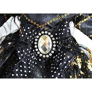 Windy Hill Collection 18" Black Bat & Pumpkin Tabletop Fabric Halloween Fall Harvest Witch Collectible Figure Figurine Plastic Cone Body 911806