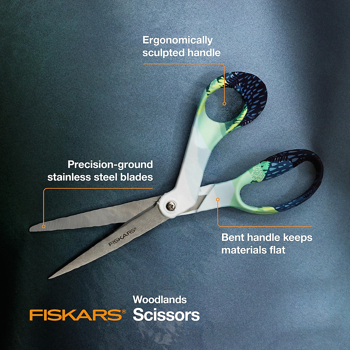 Fiskars® Explore Collection Scissors, Woodlands (8 in.)