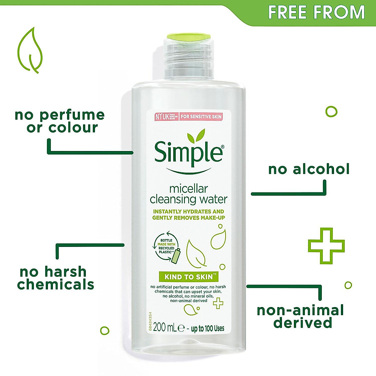 Simple Kind To Skin Purifying Cleansing Lotion 200Ml - Pack of 2